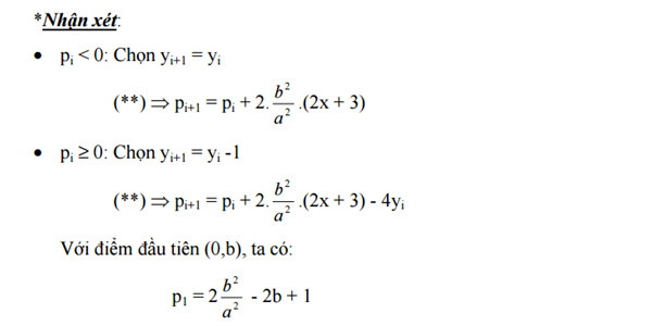 Bài 6: Thuật toán vẽ đường Ellipse Bresenham